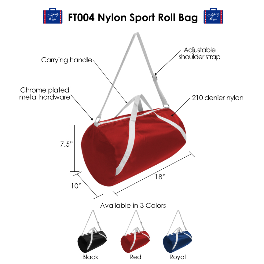 FT004 Nylon Sport Roll Bag